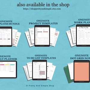 Boho Onenote Meeting Templates for Work Professionals, Meeting Agenda ...