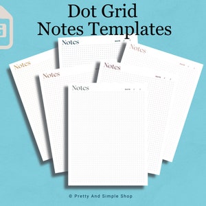 Boho Onenote Notes Template, Dot Grid Onenote Digital Notepad, Dotted ...