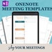 Earthy Boho Onenote Meeting Templates for Work Professionals, Meeting ...