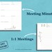 Sage Green Onenote Meeting Templates for Work Professionals, Meeting ...