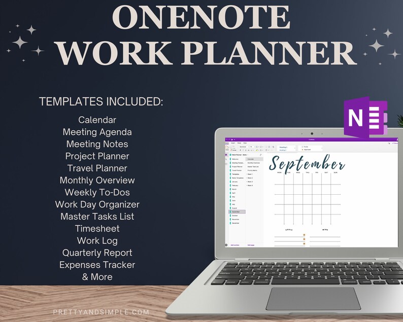 Onenote Work Planner Work Week Work Day Organizer Boho - Etsy