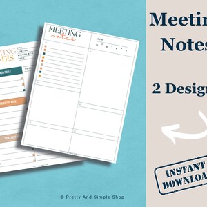 Earthy Boho Onenote Meeting Templates for Work Professionals, Meeting ...