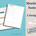 Earthy Boho Onenote Meeting Templates for Work Professionals, Meeting ...