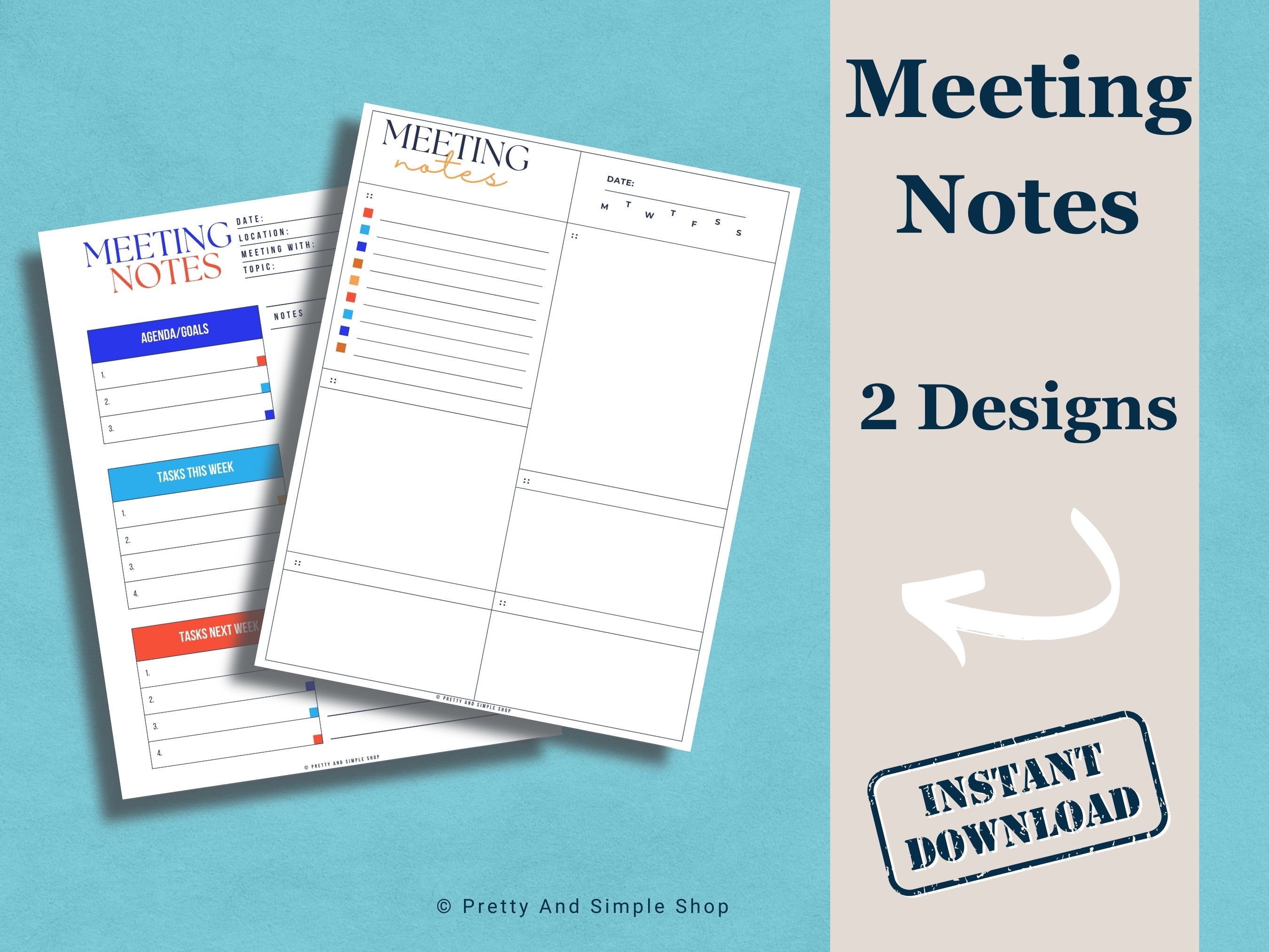 Onenote Aesthetic Meeting Templates for Work Professionals, Meeting ...