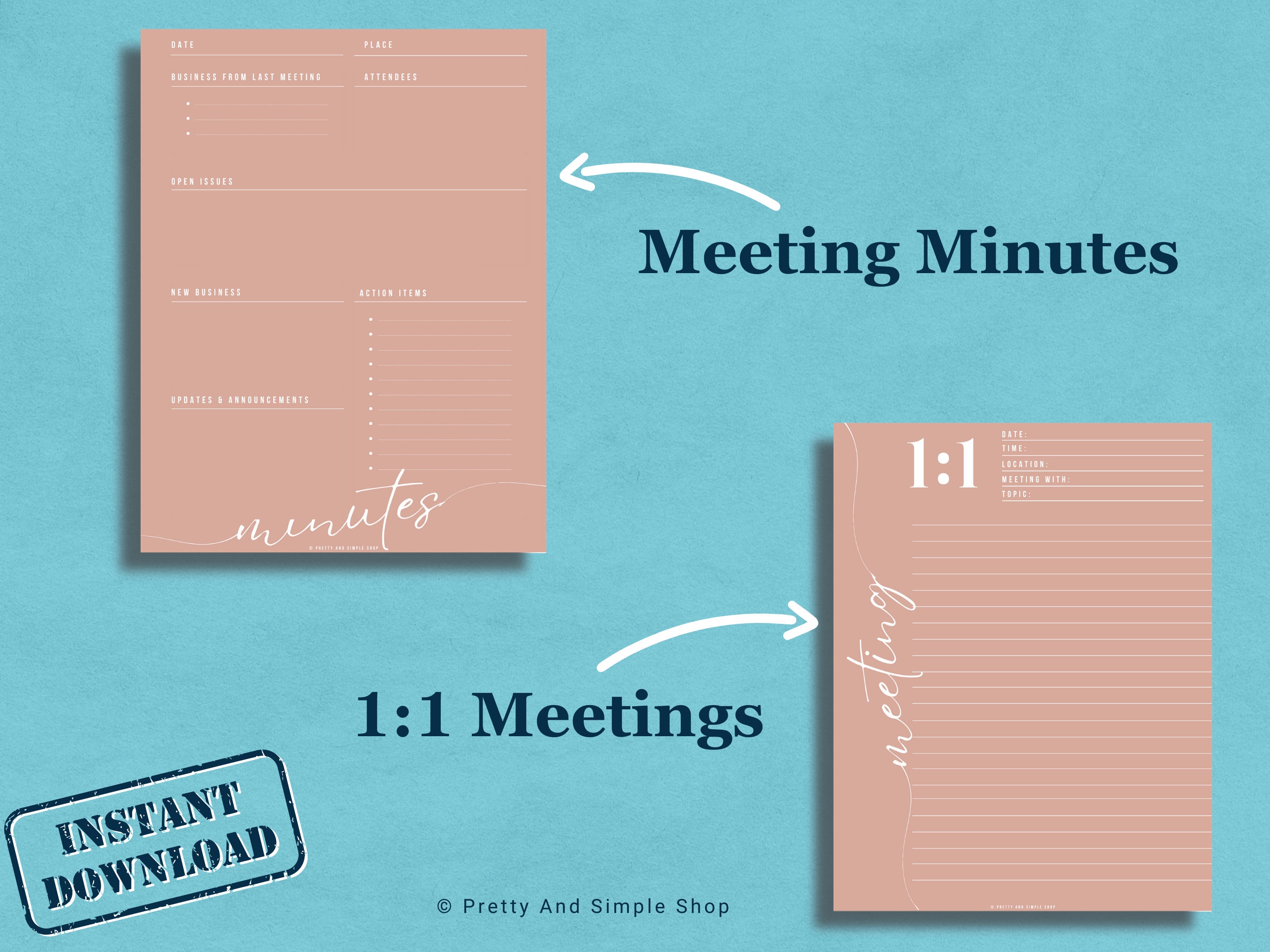Onenote Meeting Notes Template for Work, One Note 1 to 1 Meeting ...