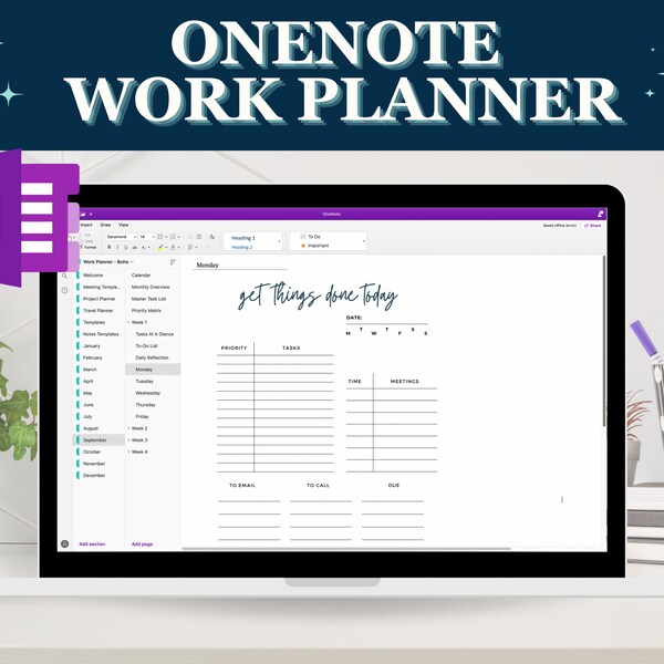 Onenote Planner - Etsy