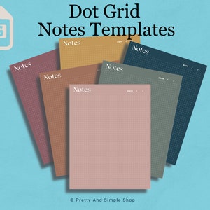 Boho Onenote Notes Template, Dot Grid Onenote Digital Notepad, Dotted ...