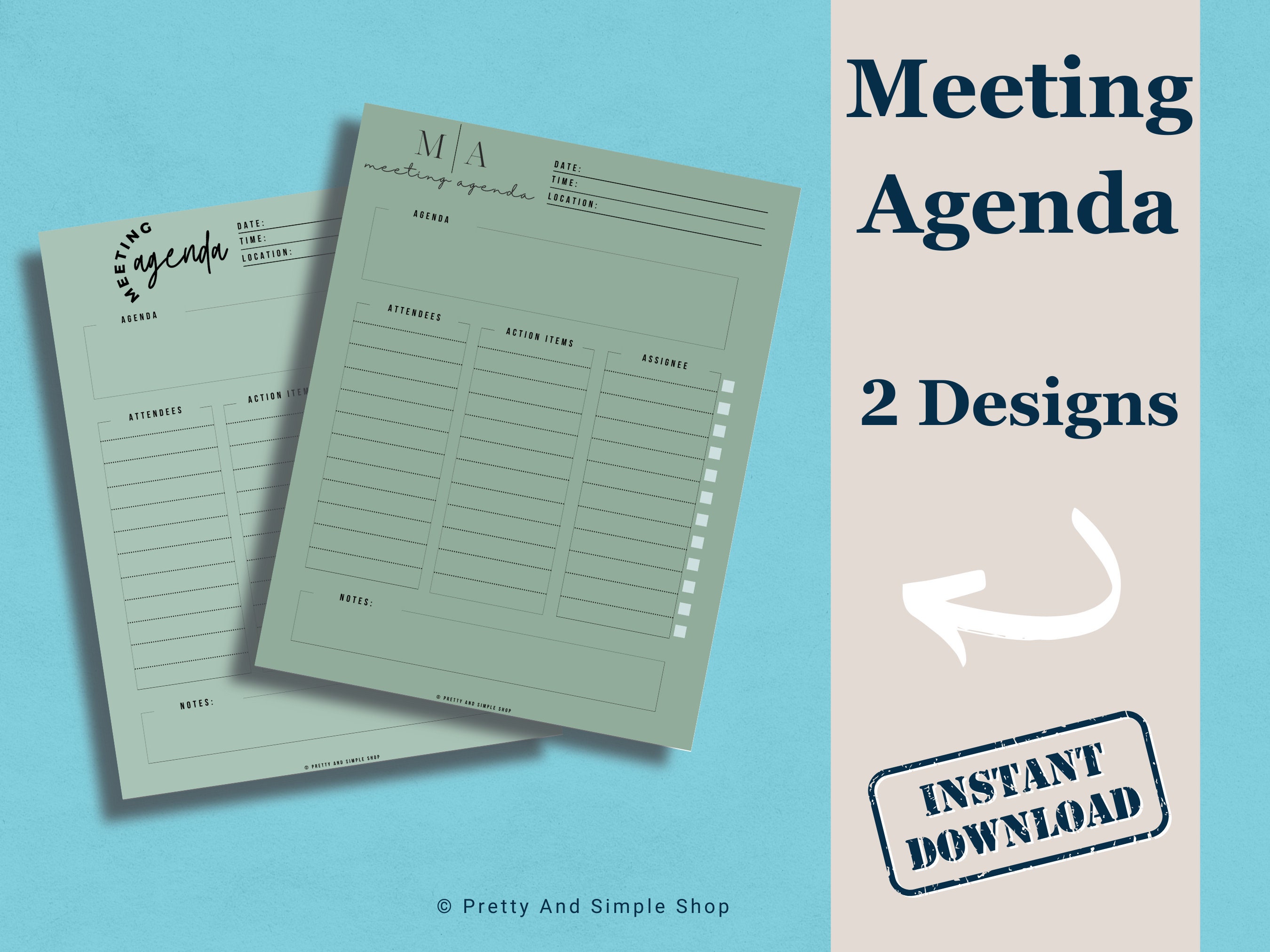 Aesthetic Onenote Meeting Templates for Work Professionals, Meeting ...