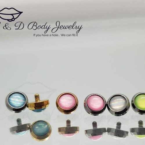 Cubic Zirconia Double Star Dermal Anchor Top 14 Gauge - Etsy