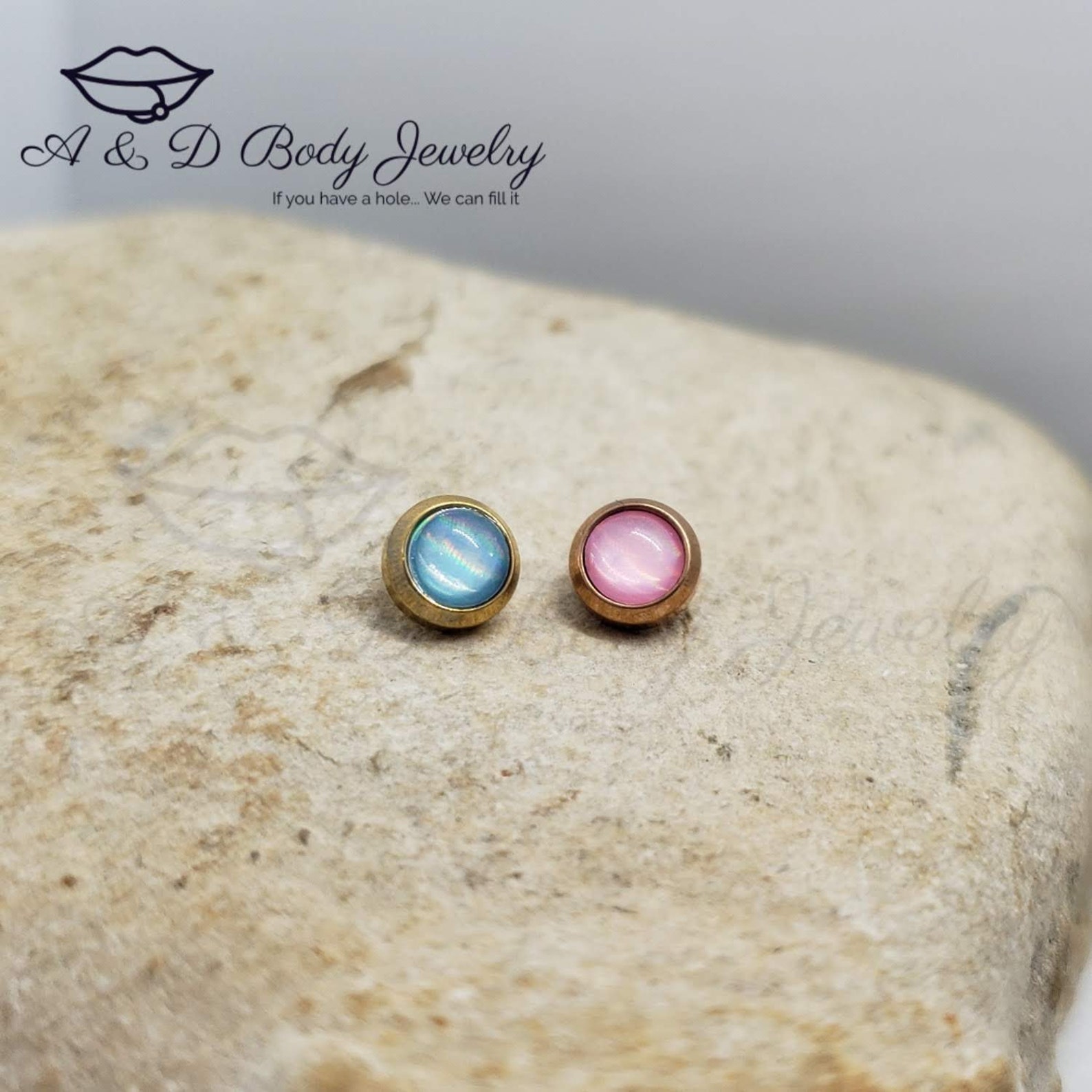 Illuminating Gem Dermal Anchor Top - 14 Gauge - Etsy