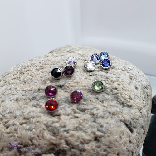Cubic Zirconia Double Star Dermal Anchor Top 14 Gauge - Etsy
