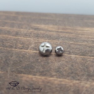 Screw Dermal Anchor Top 14 Gauge - Etsy