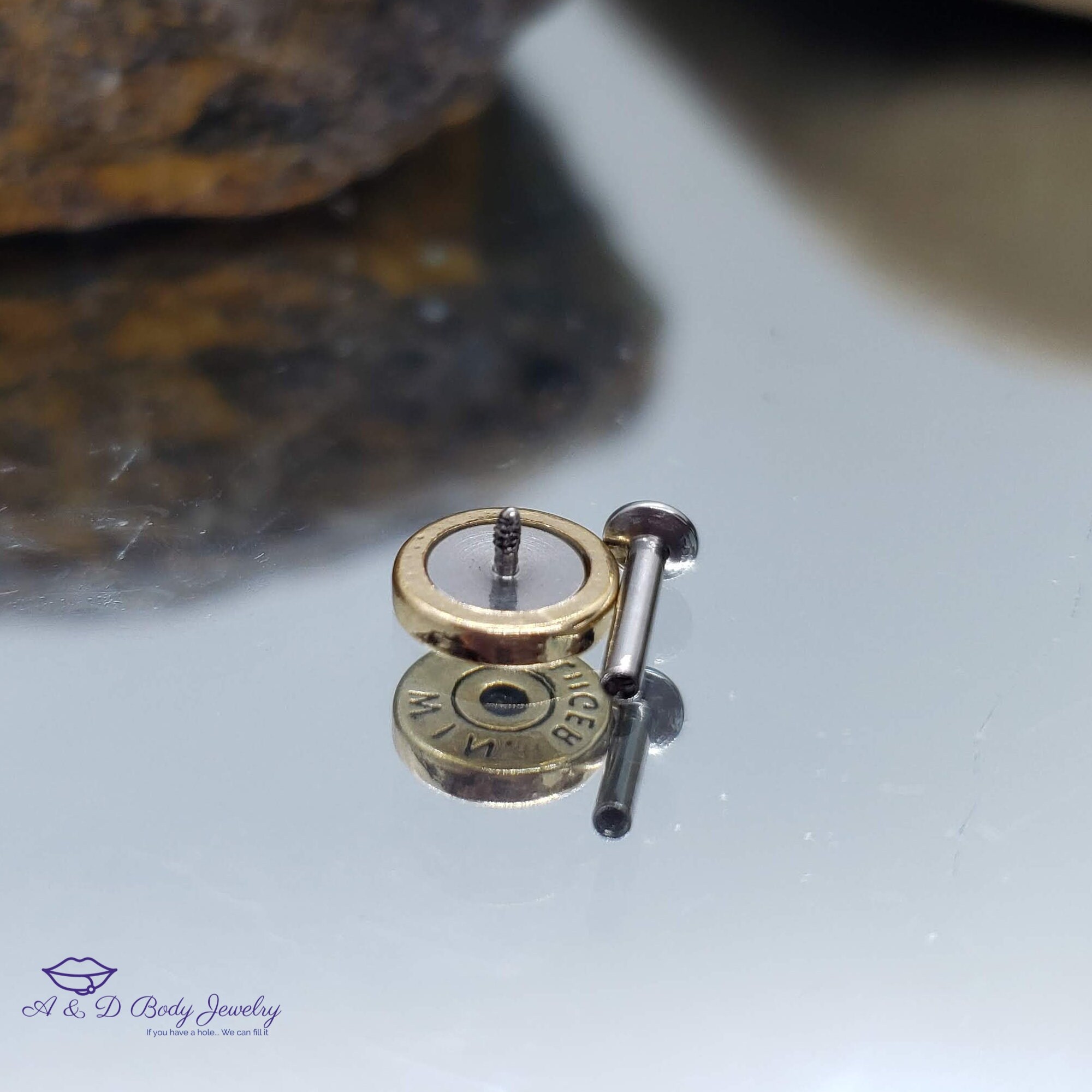 Bullet Back Casing Lip Labret - Etsy