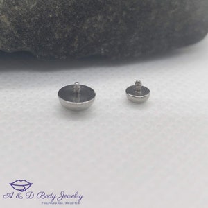Screw Dermal Anchor Top 14 Gauge - Etsy