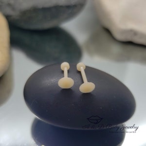 Bioflex Flesh Tone Retainer With Removable Top ~ PTFE ~ Lip Labret ~ 16 ...