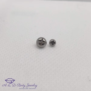 Screw Dermal Anchor Top 14 Gauge - Etsy