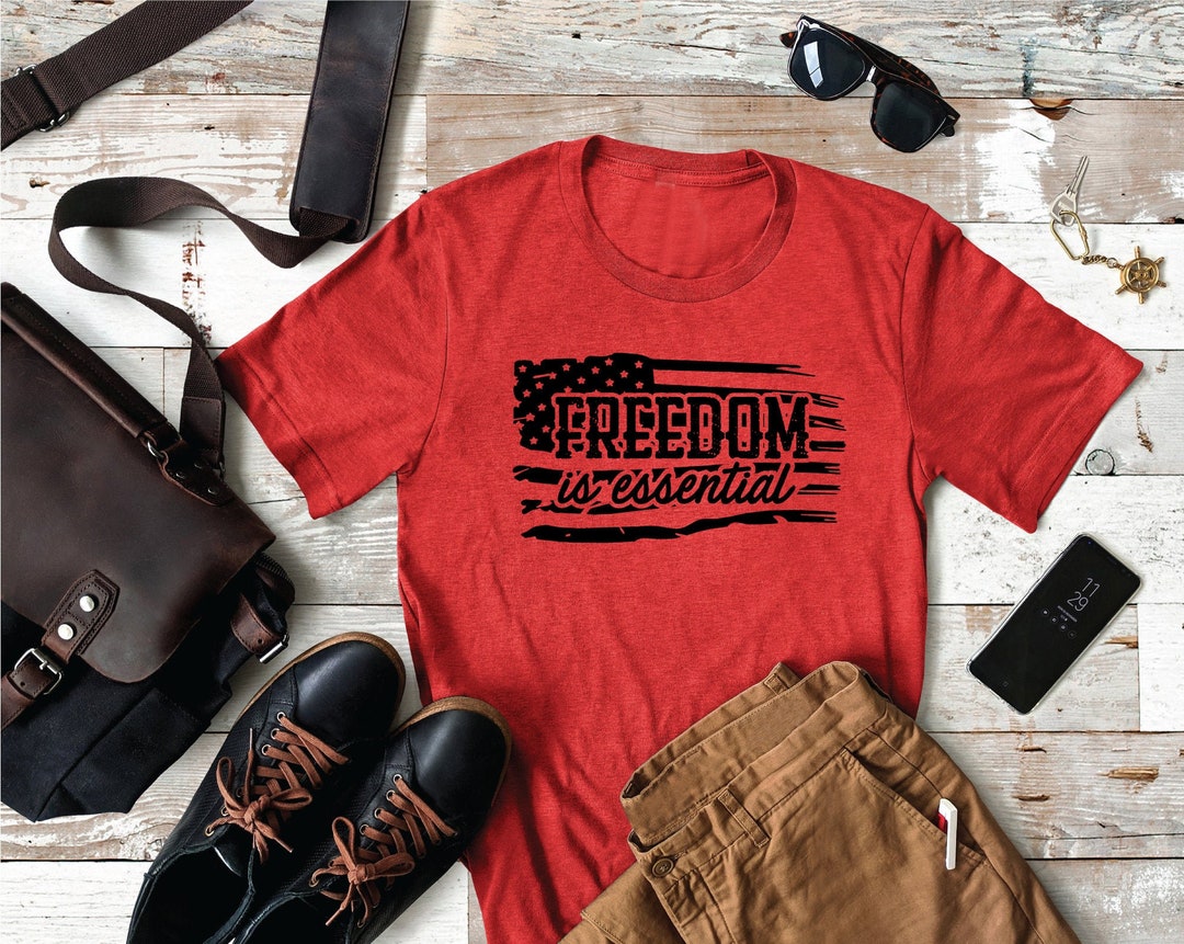 Freedom is Essential Men's T-Shirt - Etsy España