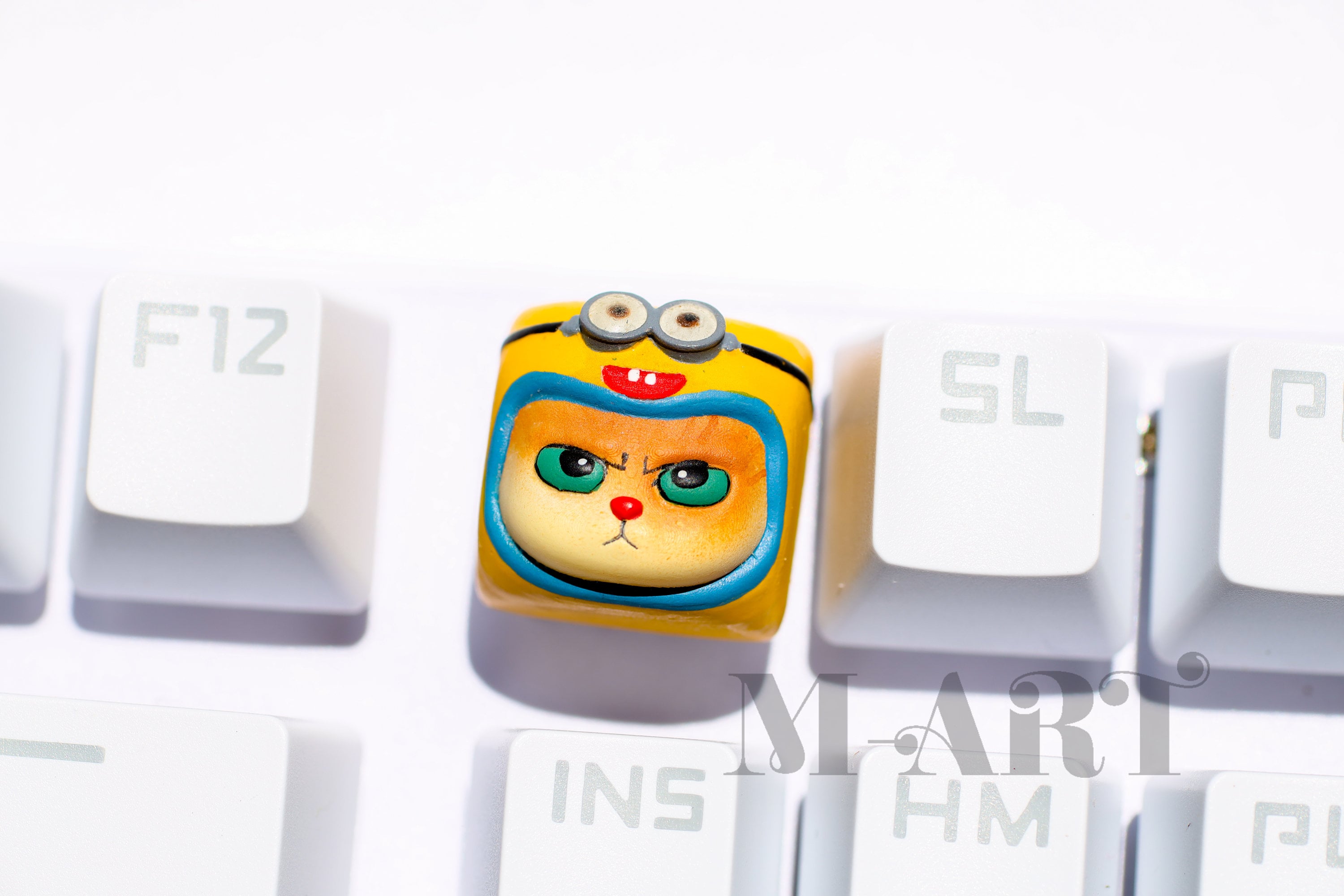 Cute Cats Keycaps Cat Resin Artisan Keycap Handmade OEM Keycaps For ...