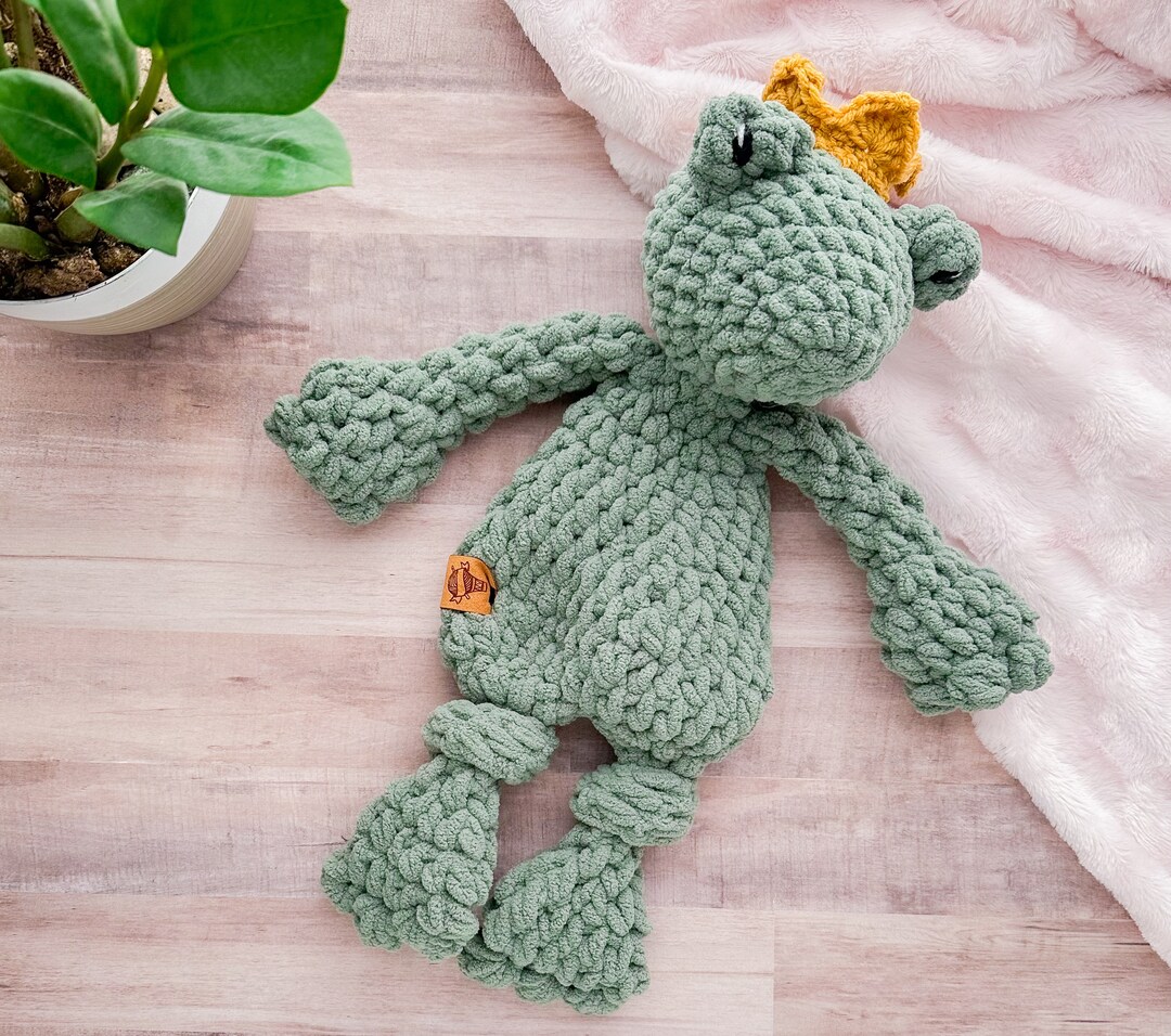 Royal Frog Snuggler, Frog and Toad Lovey, Frog Baby Shower Gift, Frog ...