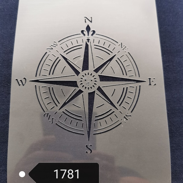 Compass Rose Stencil - Etsy