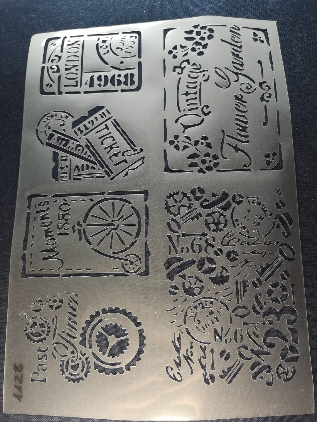 Postcard Stencil,flexible,reusable,125micron,wall Decor,home Decor ...