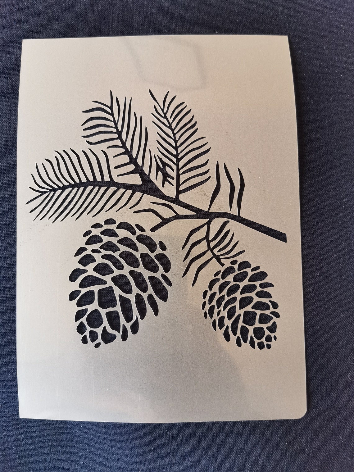 Pine Cone Stencil,flexible,reusable,125mic,wall Decor,home Decor ...