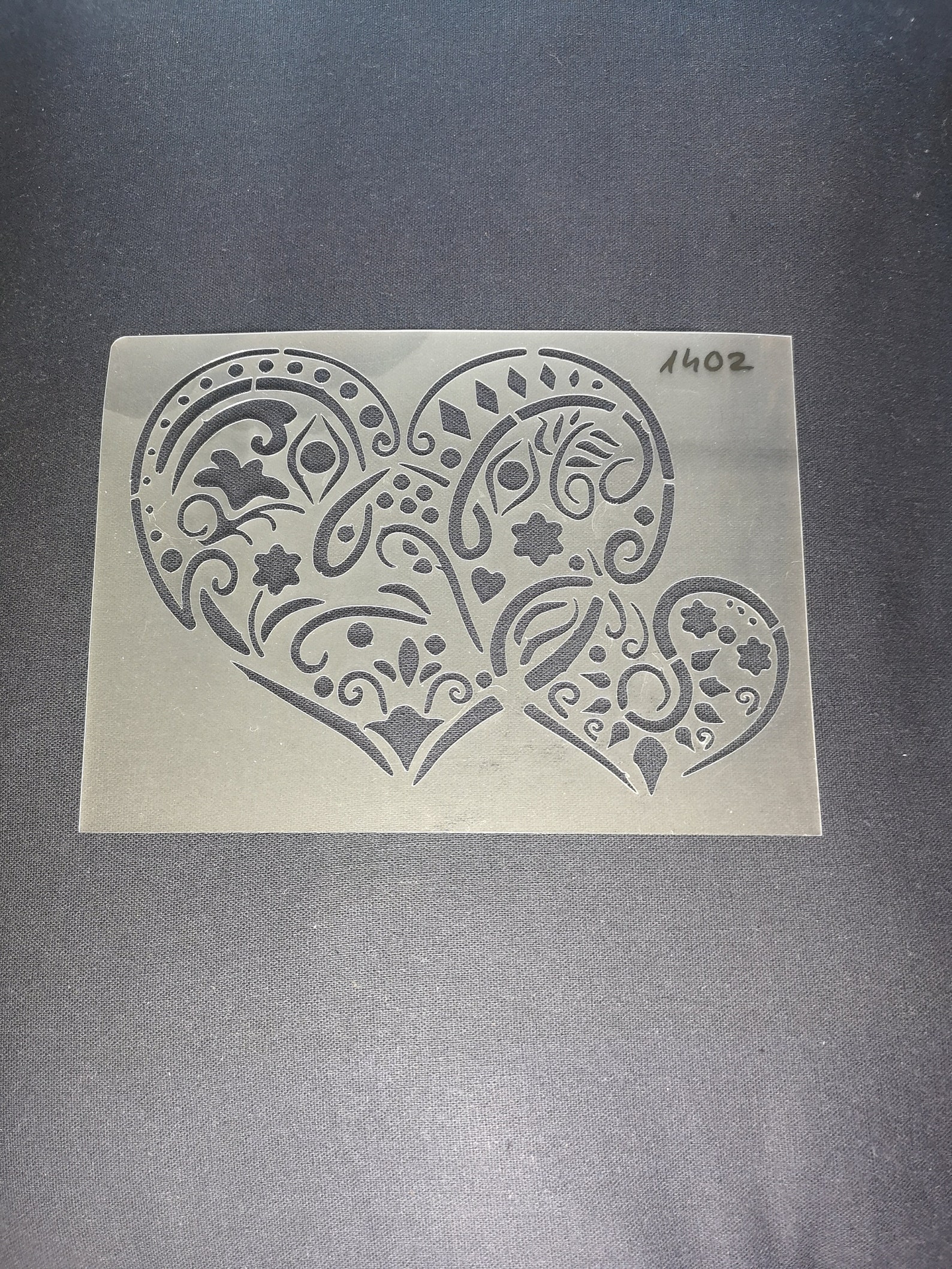 Heart Stencil,flexible,reusable,125micron,wall Decor,home Decor ...