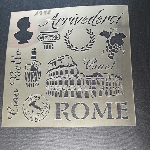 Rome Stencil - Etsy
