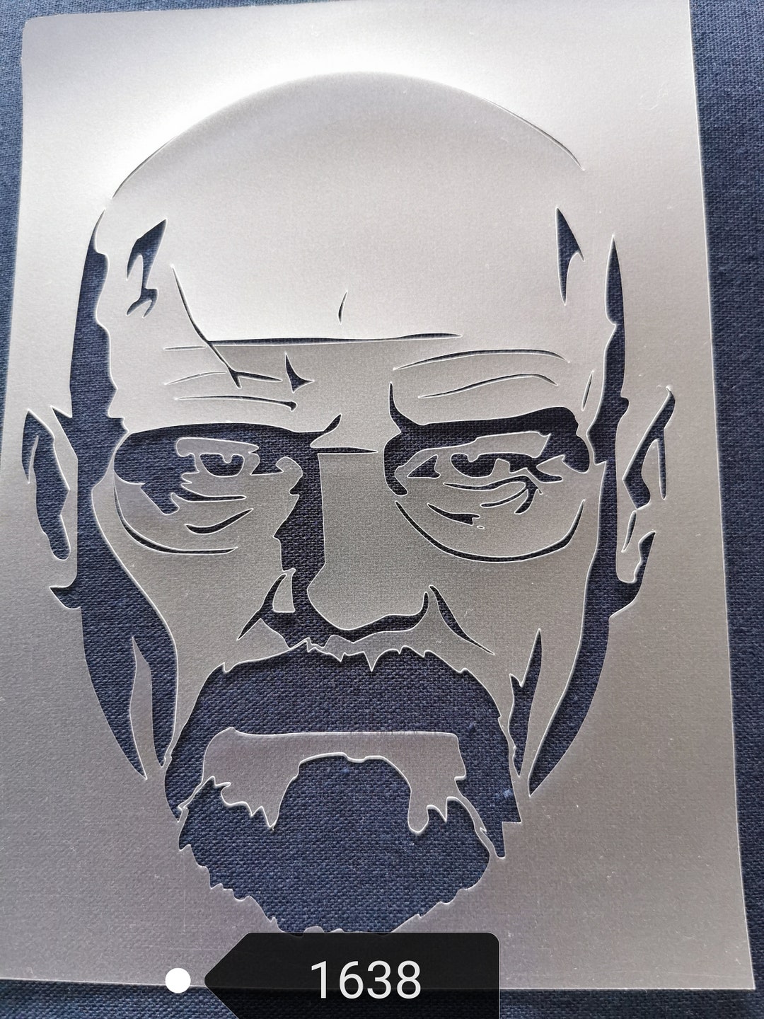 Brian Cranston Face Stencil,flexible,reusable,125mic,wall,home Decor ...