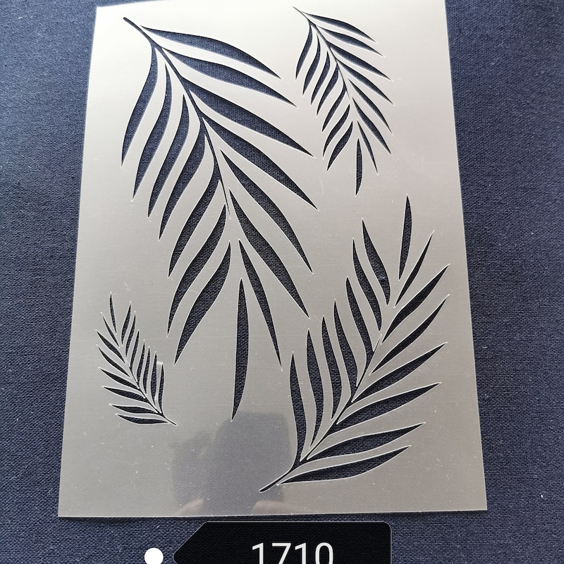 Palm Leaf Stencil - Etsy