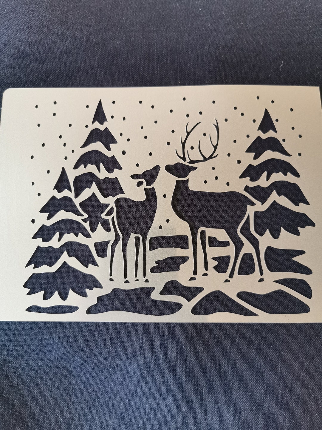 Christmas Stencil,flexible,reusable,125mic,wall Decor,home Decor ...