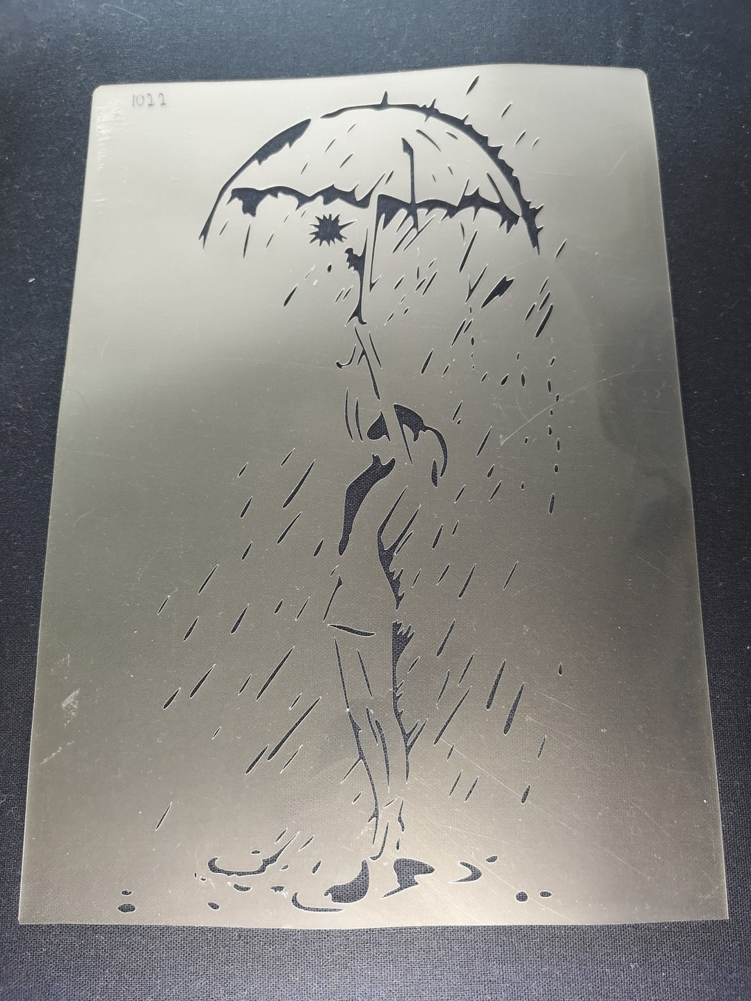 Rainy Day Stencil,flexible,reusable,125micron,wall Decor,home Decor ...