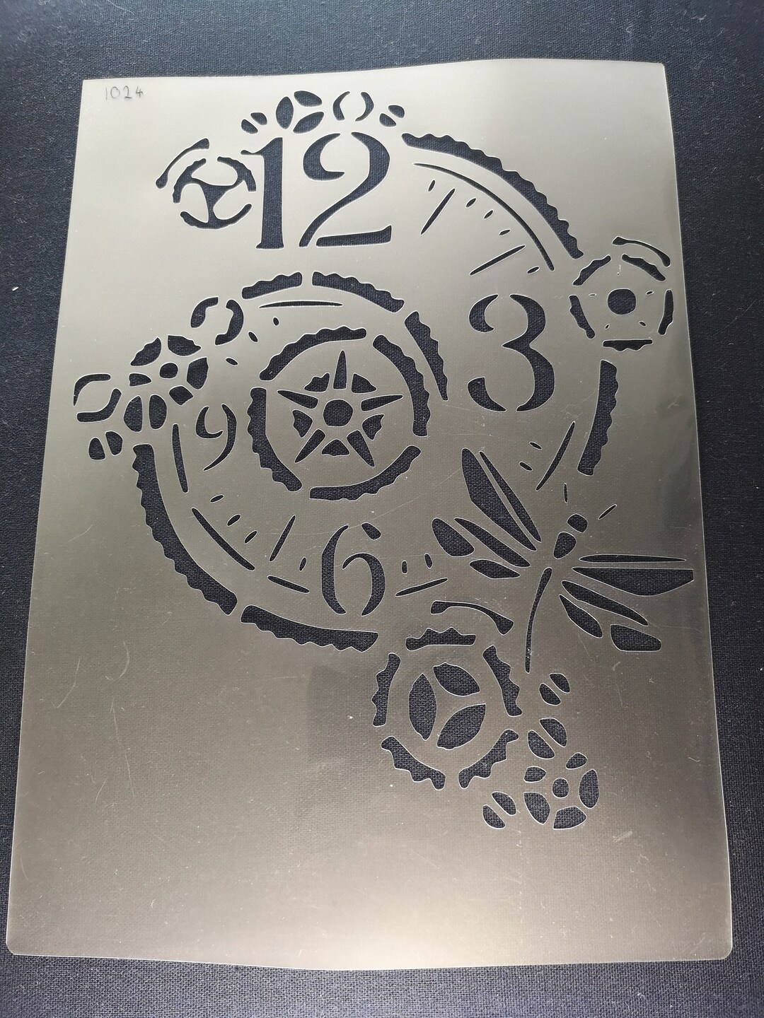 Clock Stencil,flexible,reusable,125micron,wall Decor,home Decor ...