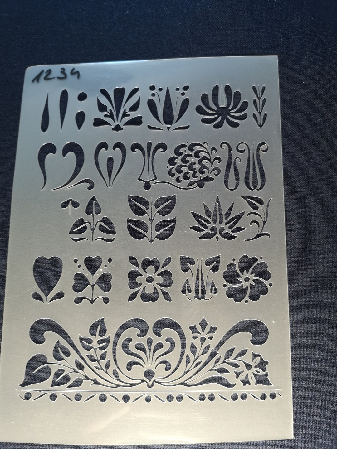 Flower Collection Stencil,flexible,reusable,125micron,wall Decor,home ...