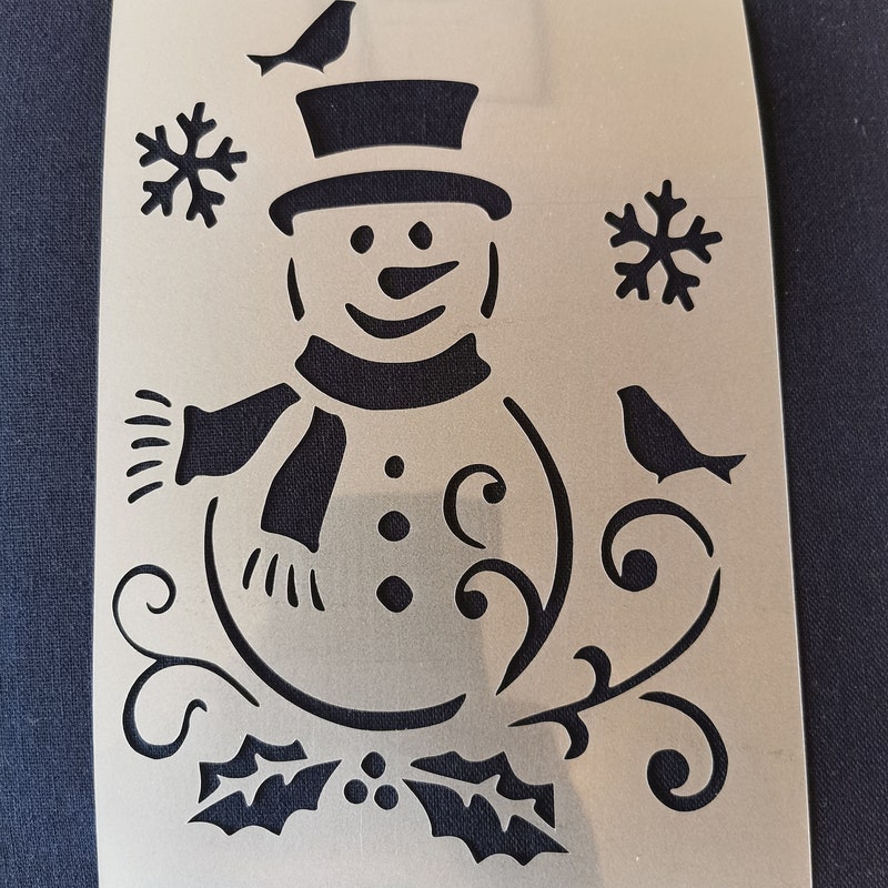 Snowman Stencils - Etsy