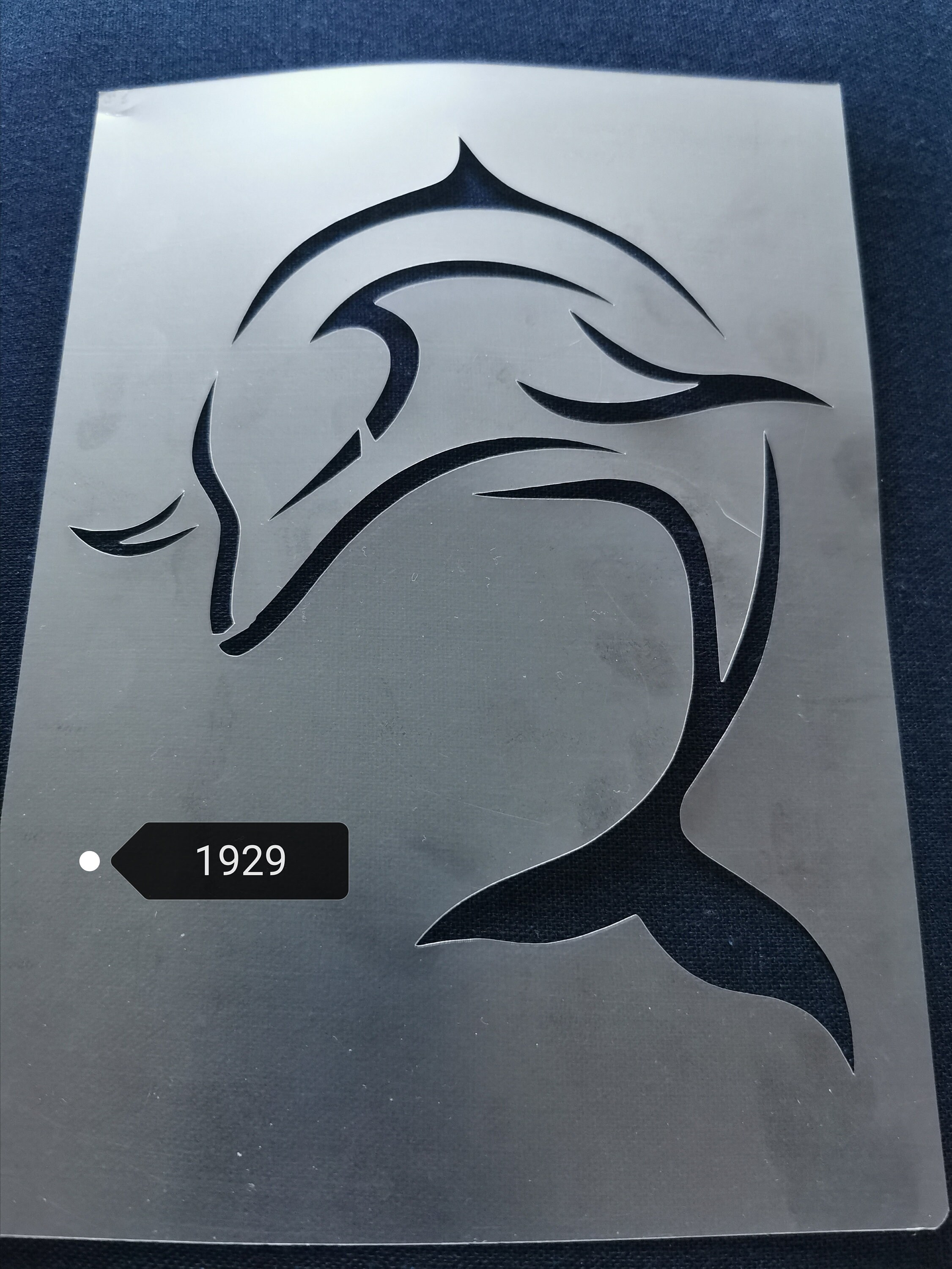 Tribal Dolphin Stencil