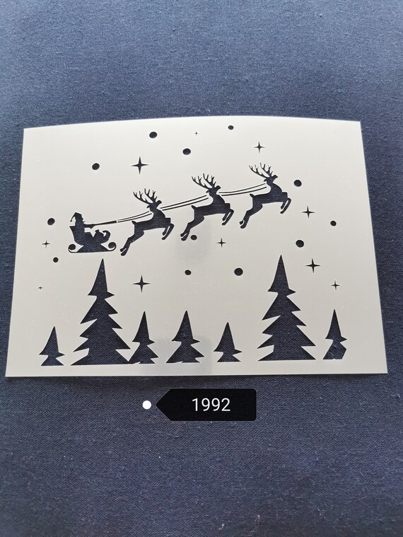 Christmas Scene Stencils