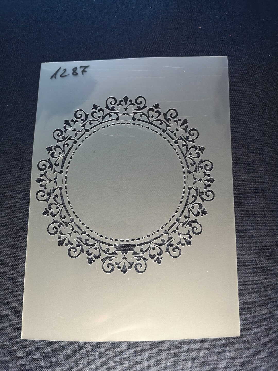 Round Frame Stencil,flexible,reusable,125mic,wall Decor,home Decor ...