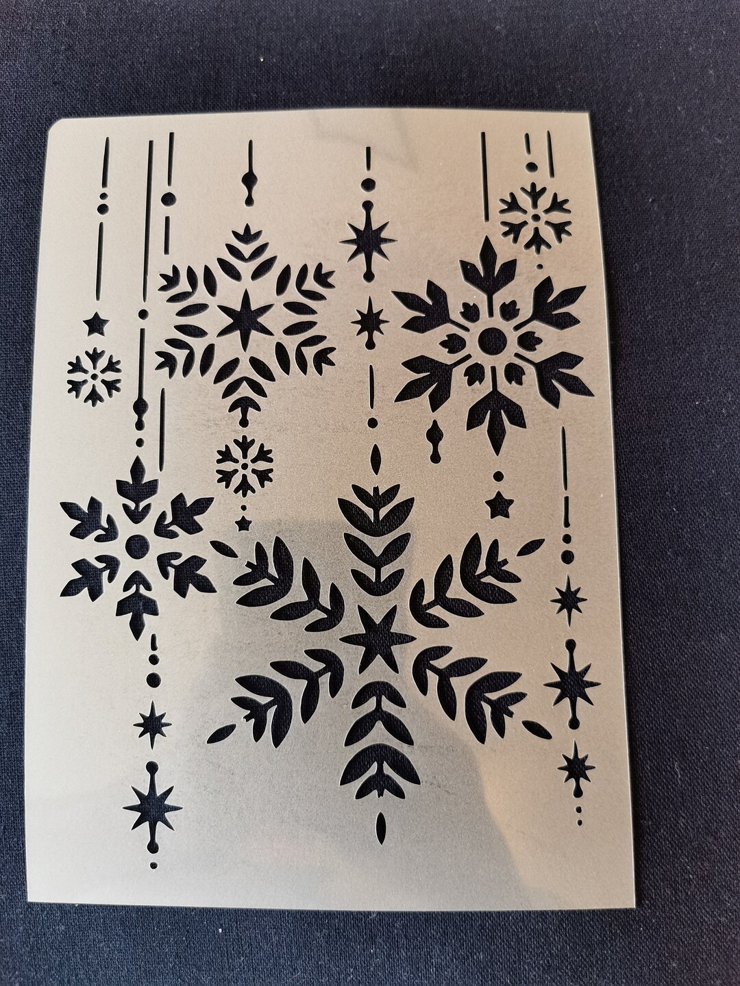 Snowflakes Stencil,flexible,reusable,125mic,wall Decor,home Decor ...
