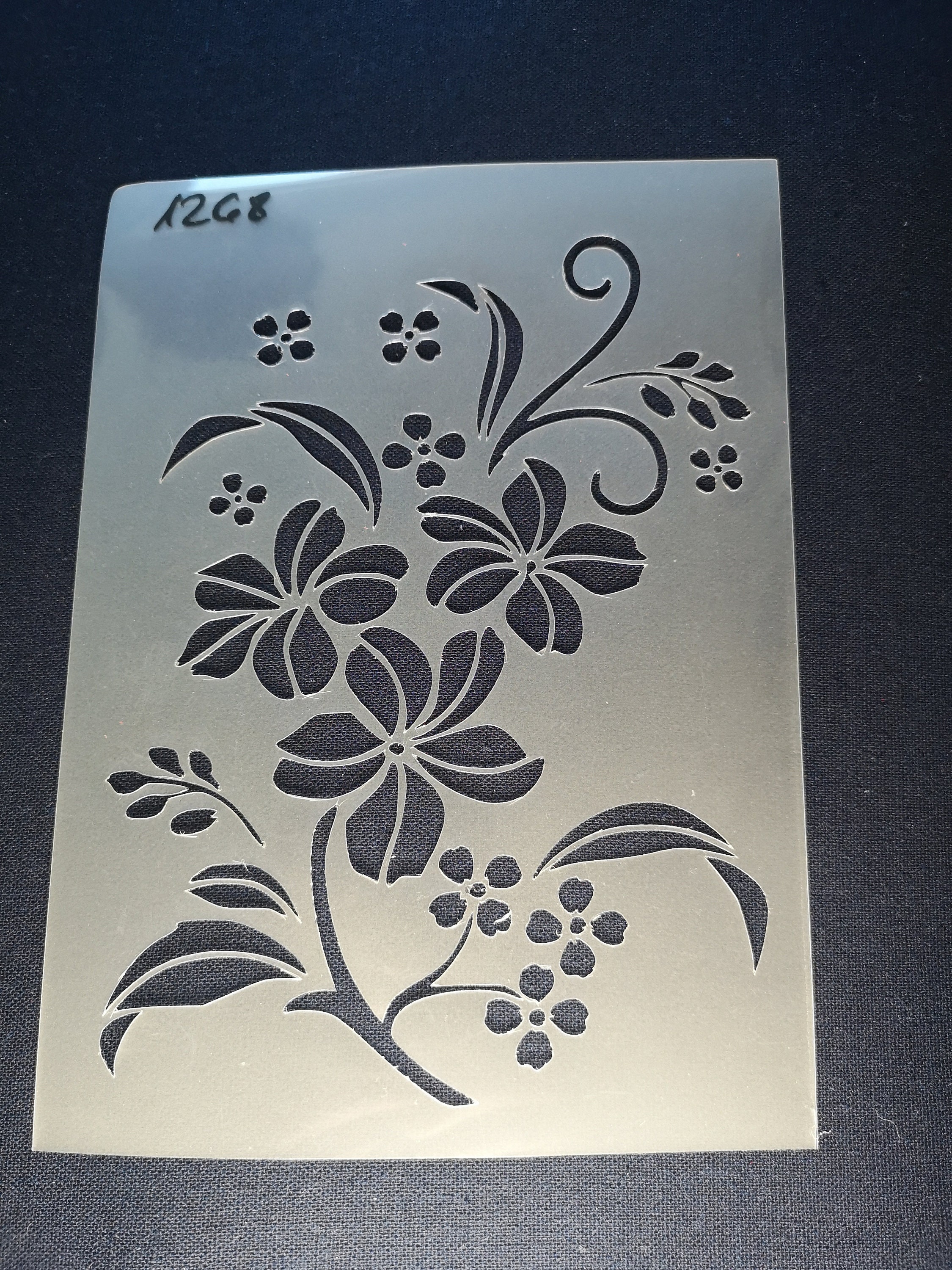 Flower Stencil,flexible,reusable,125micron,wall,home,decor,furniture ...