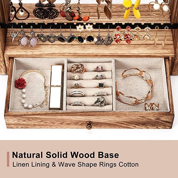 Earring Organizer 5 Layer Earring Holder Organizer With Metal - Etsy