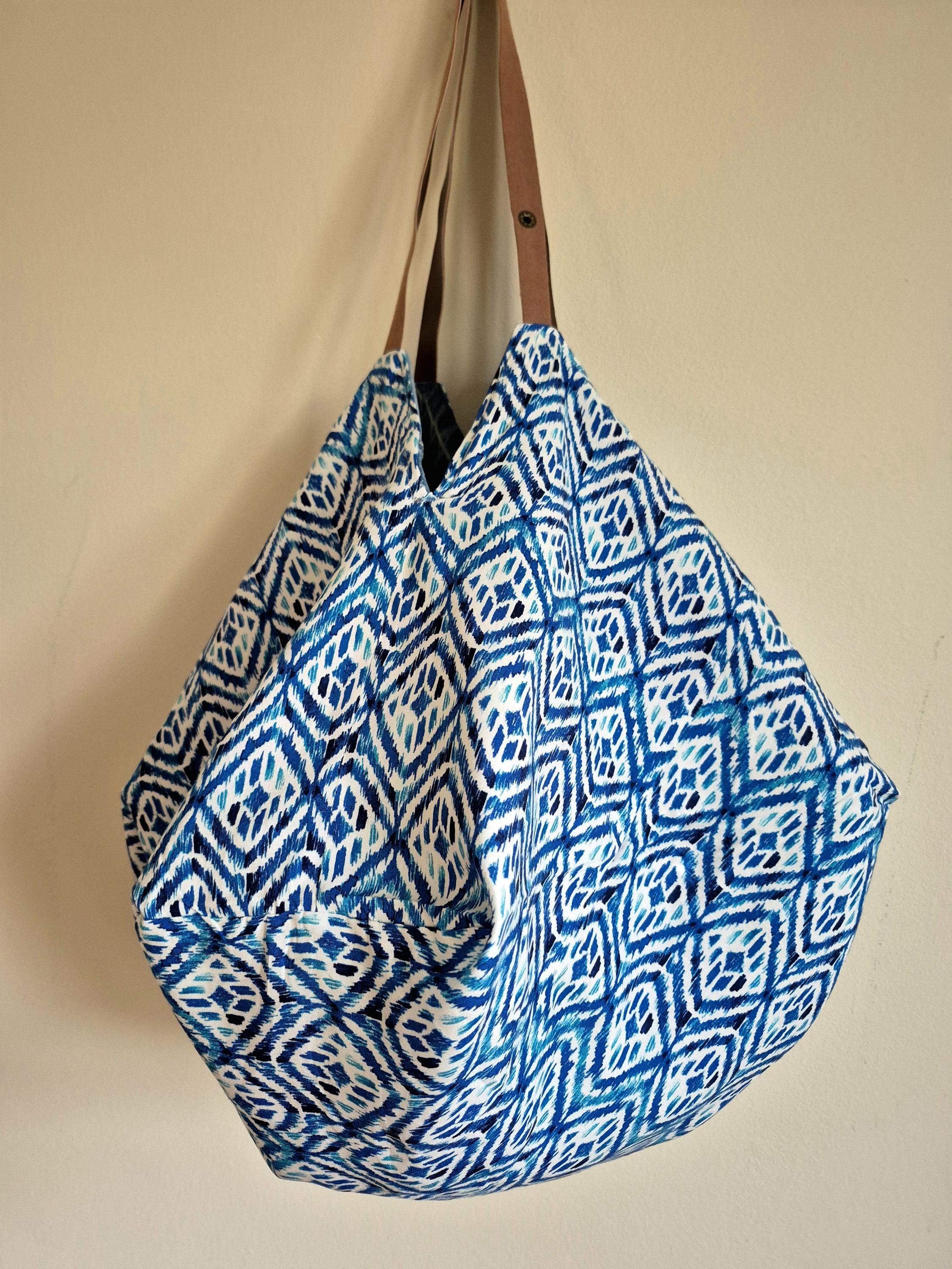 Japanese Origami Bag Denim Bag Double-sided Bag - Etsy