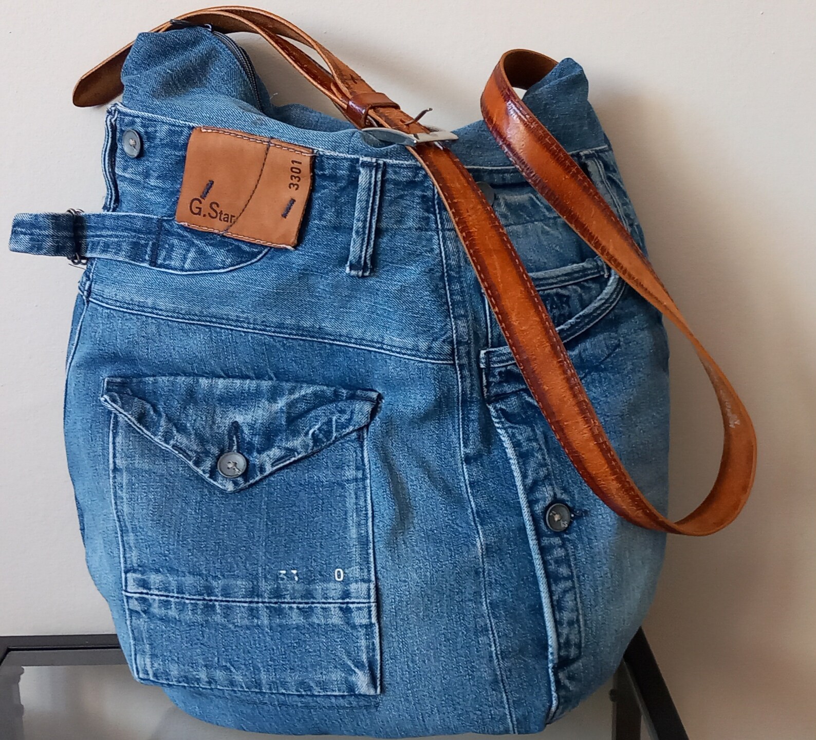Denim Bag Messenger Bag Crossbody Shoulder Bag Zippered Bags Denim Hobo ...