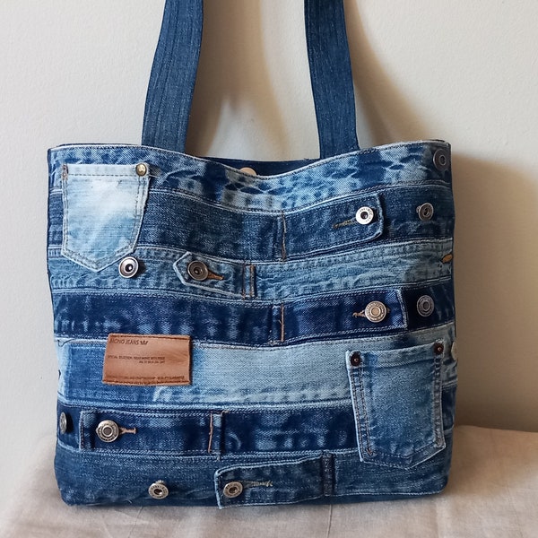 Denim Handbag - Etsy