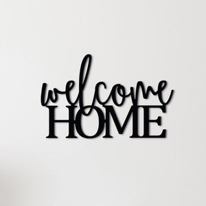 WELCOME HOME SIGN- Entryway Sign- Housewarming Gift- Custom Welcome ...