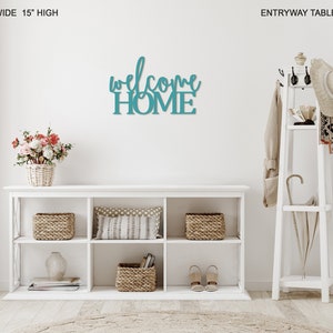WELCOME HOME SIGN- Entryway Sign- Housewarming Gift- Custom Welcome ...