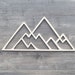 MOUNTAIN RIDGE Sign-wood Sign-cut Out Wood Sign-custom Mountain Wall ...