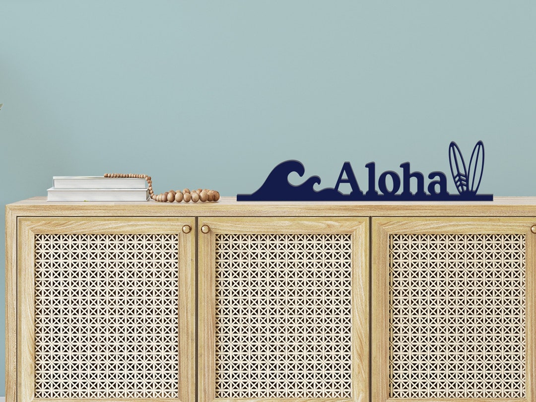 ALOHA WOOD SIGN- Standing Sign- Mantel Sign-kids Room- Bedroom- Girls ...