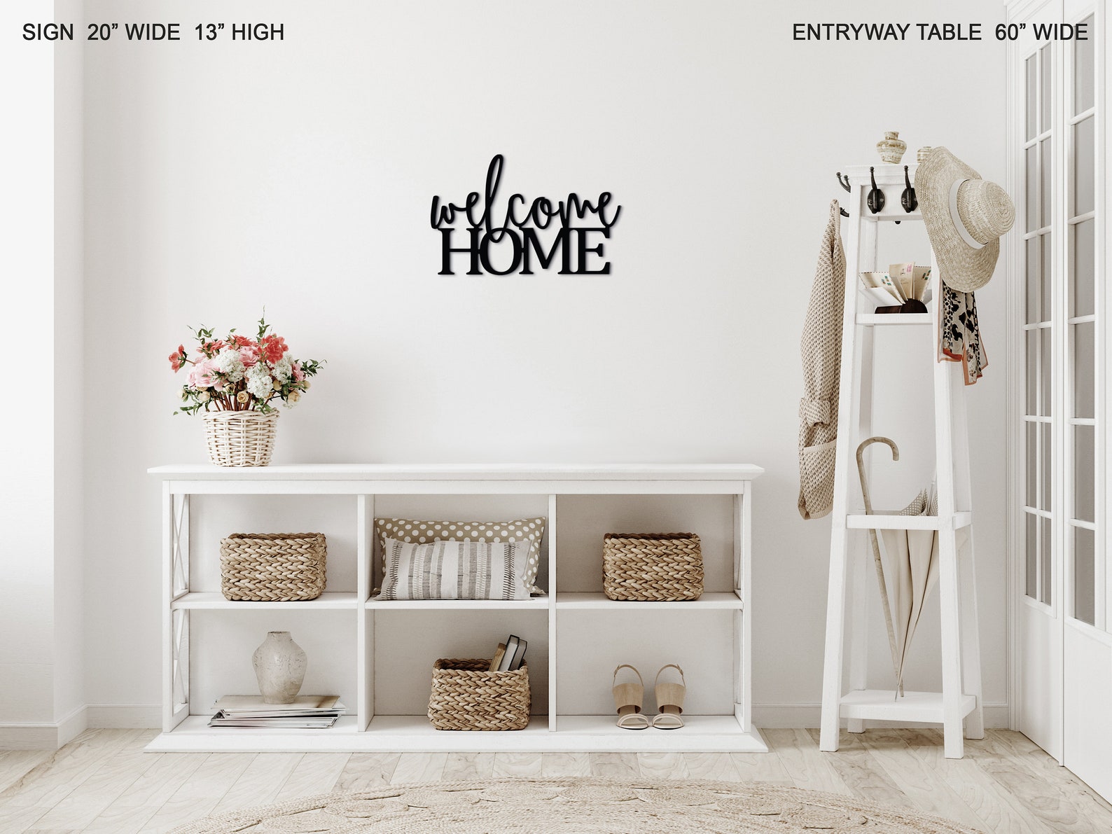 WELCOME HOME SIGN Entryway Sign Housewarming Gift Custom Welcome Sign ...