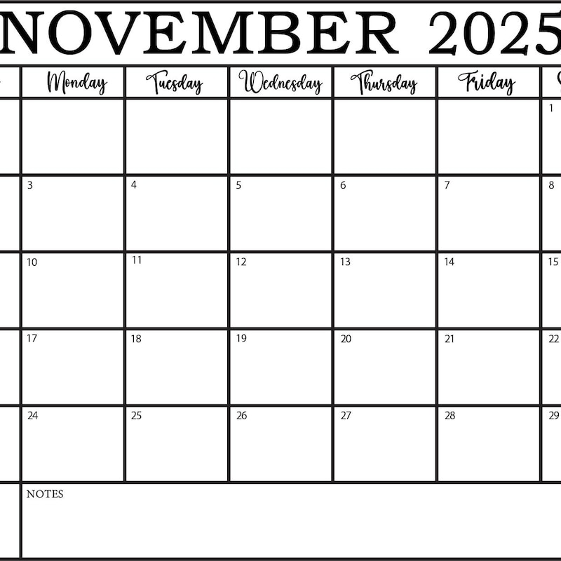 The Month of November - Etsy